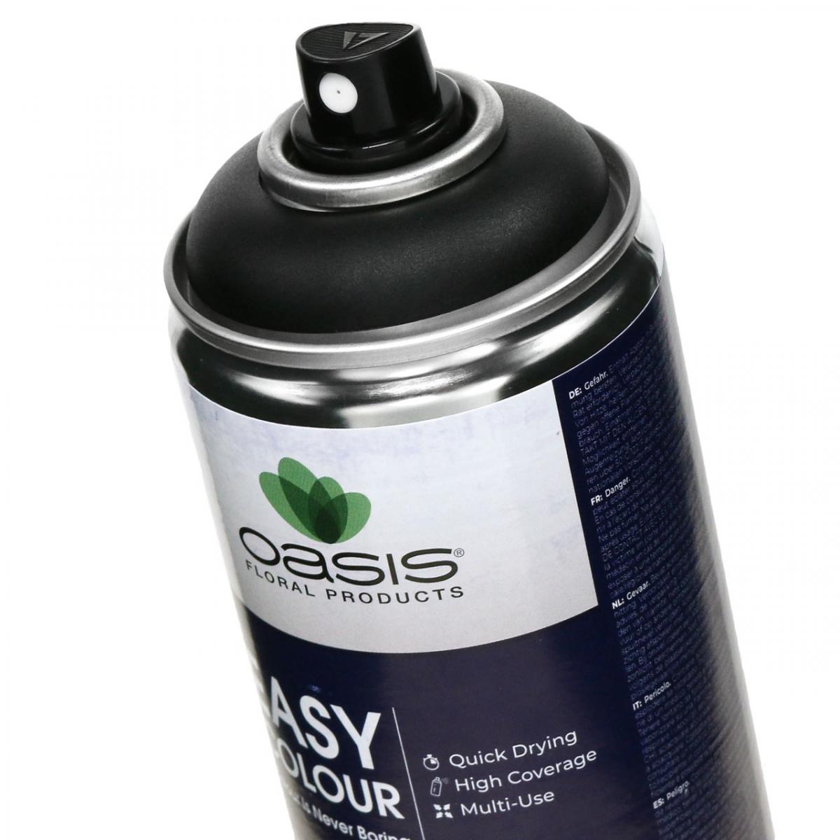 Floristik24.de OASIS® Easy Colour Spray, Lack-Spray Schwarz 400ml
