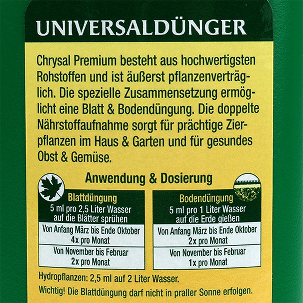 Chrysal Premium Universaldünger 500ml preiswert online kaufen