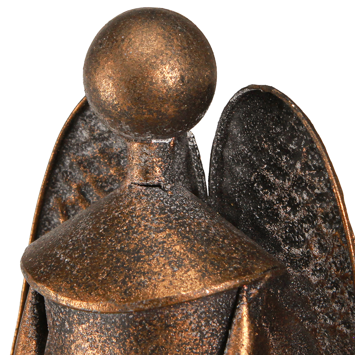 Floristik24.de Deko Engel mit Stern Metall Weihnachten Bronze H52cm