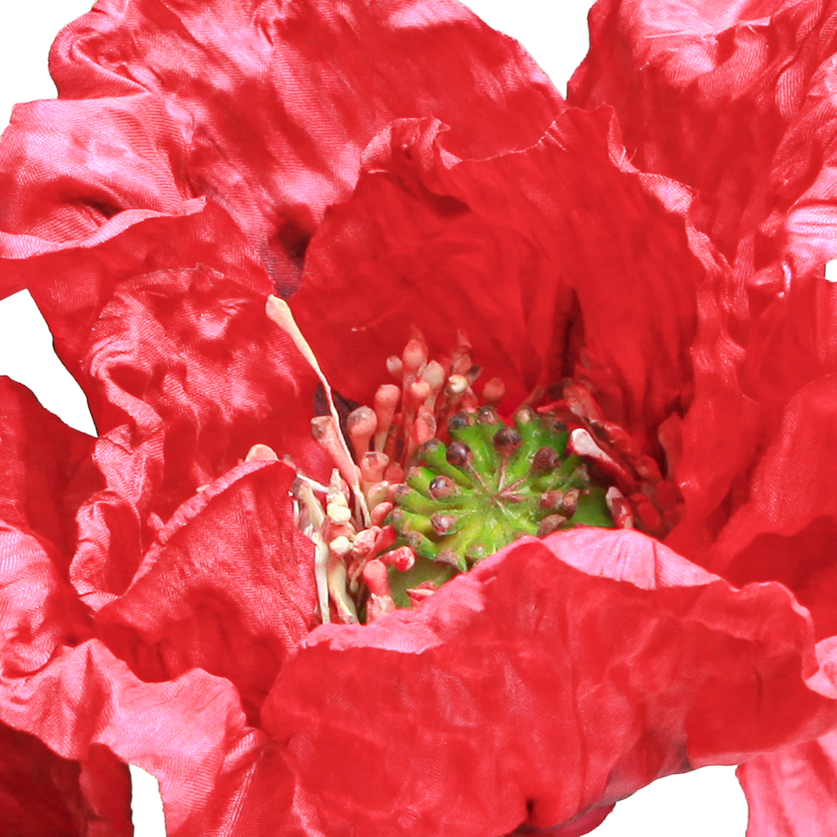 Floristik24.de Deko Mohn Große Kunstblumen Rot Mohnblumen 88cm 3 St