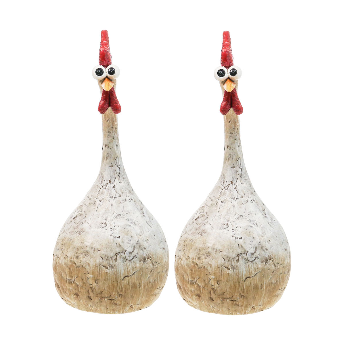 Floristik24.de Deko Hühner Deko Figuren Osterdeko Huhn lustig H15cm 2St ...