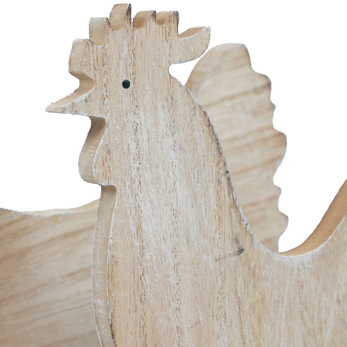 Deko-Hühner aus Holz - Osterdeko im Landhausstil | Floristik24