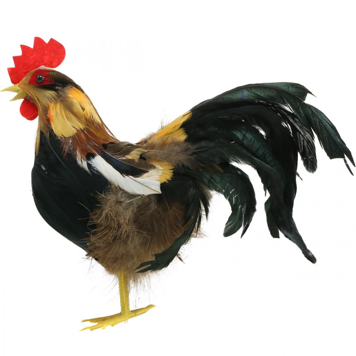 Floristik24.de Deko Hahn mit Federn Gelb Frühlingsdeko Figur Ostern ...