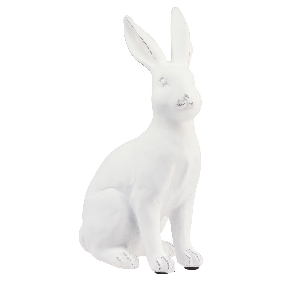 Floristik24.de Hase sitzend Deko Hase Kunststein Deko Weiß H27cm