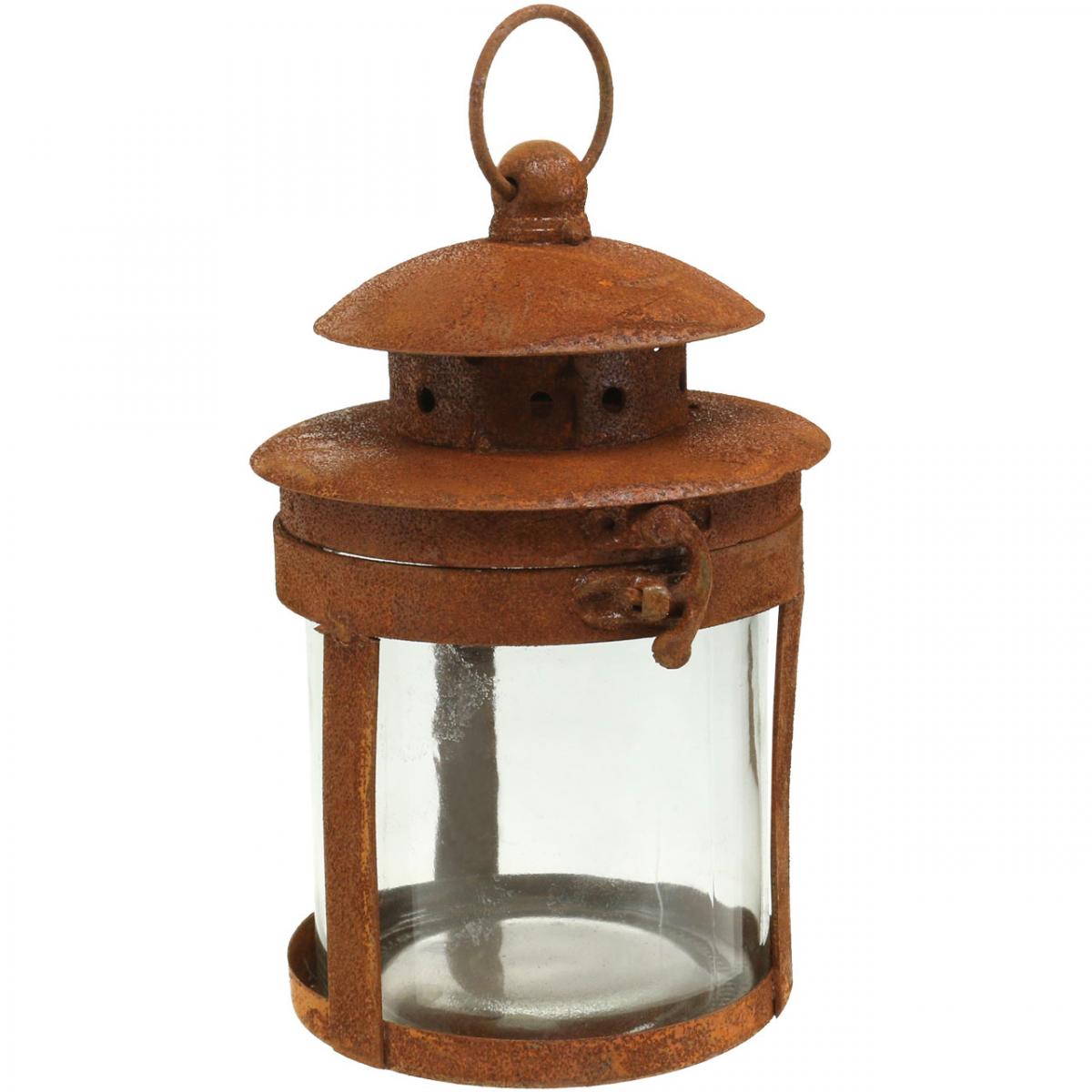 Floristik24.de Metalllaterne mit Edelrost, Sommerdeko, Laterne aus ...