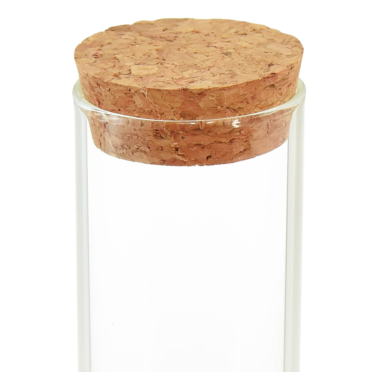 Floristik24.de Minivasen Glas Reagenzglas Kork Deckel Ø4cm H12cm 6St-640/12