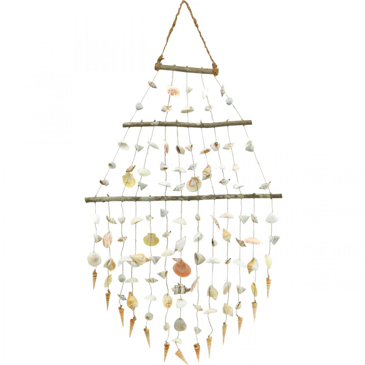 Floristik24.de Muschelkette Wanddeko Muscheln Deko Maritim L80cm-48667-017