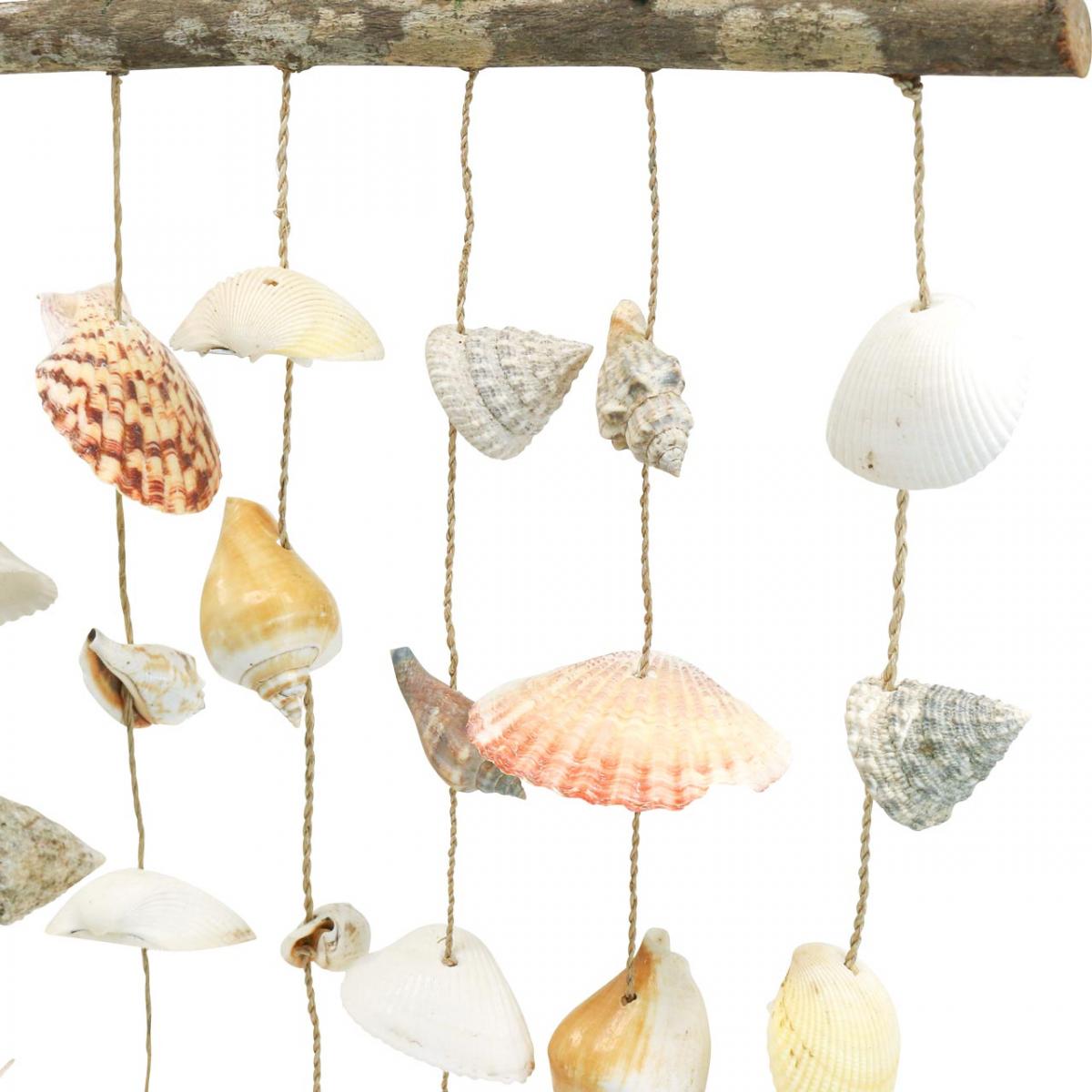 Floristik24.de Muschelkette Wanddeko Muscheln Deko Maritim L80cm-48667-017