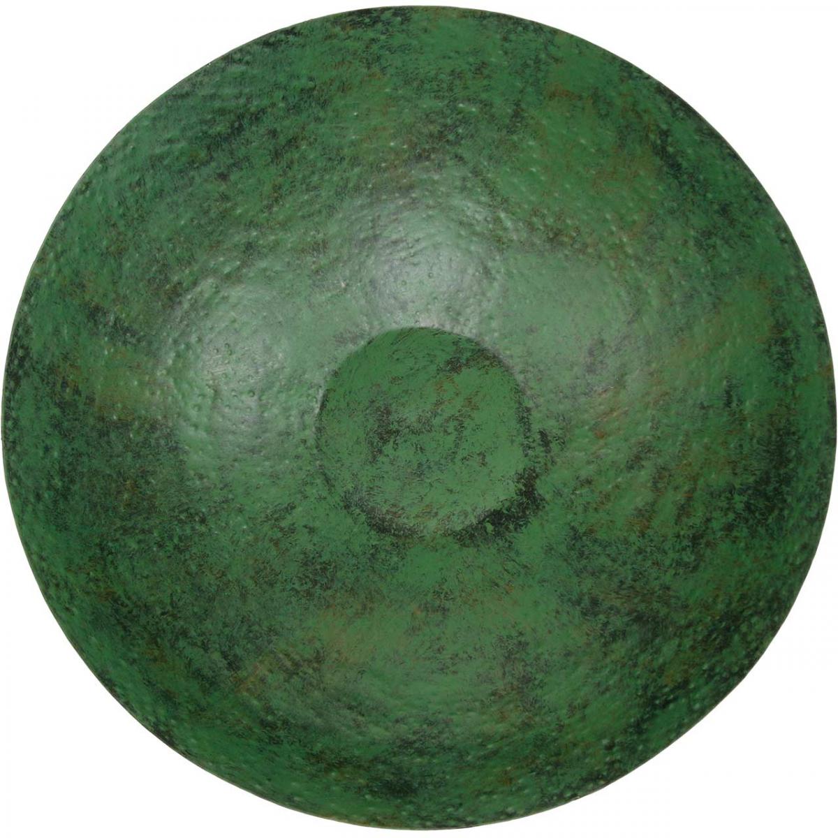 Floristik24.de Deko Schale groß Metall Grün Vintage Tischdeko Ø42cm-00305