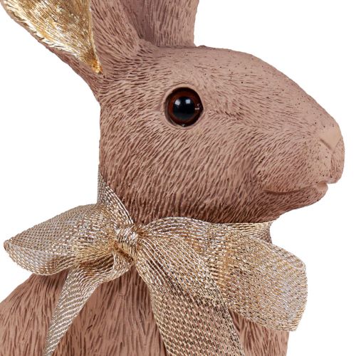 Floristik24.de Osterhase Deko Hase mit Schleife Braun Deko Ostern 35cm