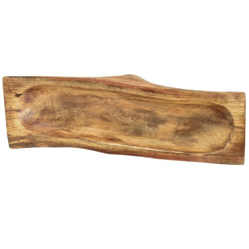 Floristik24.de Holz Deko mit Mulde Dekoschale Holz 40,5×12×6,5cm